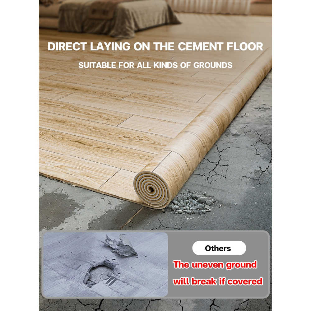 Upcycled PVC Tikar Getah tebal 1 gulung vinyl flooring tikar getah ...