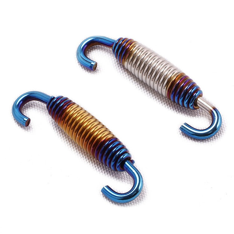 Universal 304 Stainless Steel Motorcycle Exhaust Muffler Pipe Spring ...