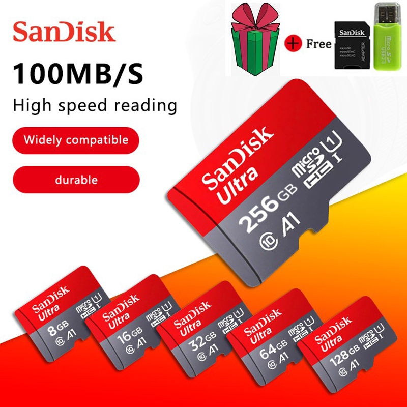 SanDisk SD Card Class 10 A1 [16GB/32GB/64GB/128GB/256GB/512GB/1TB ...