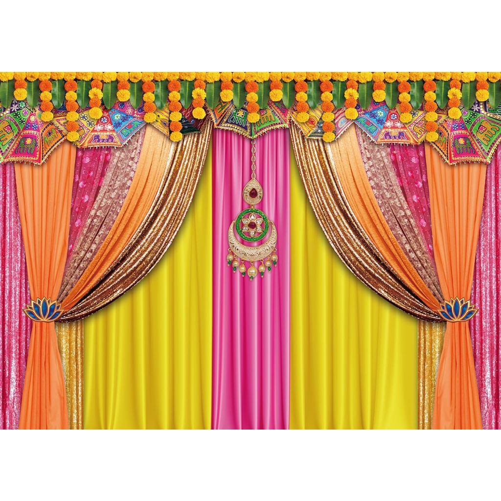 7x5ft Indian Traditional Photography Background Diwali Pooja Colorful ...