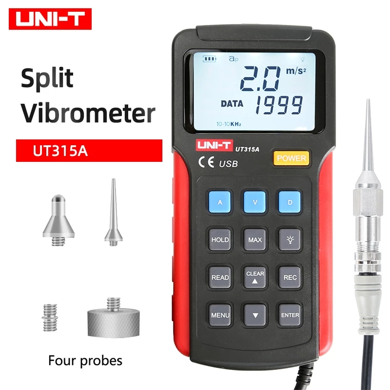 【Ready Stock】UNI-T UT315A Industrial Digital Vibration Meter Vibration ...