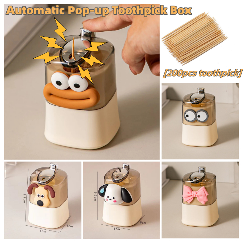 Pop-up Automatic Toothpick Dispenser Cream Style New Light Luxury ...