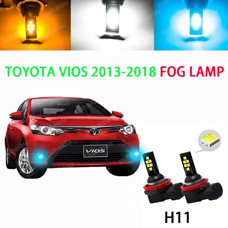 TOYOTA VIOS 2013-2018 (FOG Lamp) H11 LED Light Car FOG Lamp Auto FOG ...