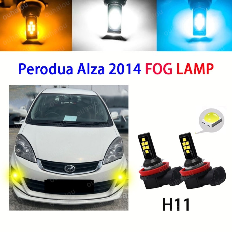 PERODUA Alza 2014 FOG LAMP LED BULB Ice blue White Yellow Lampu ...