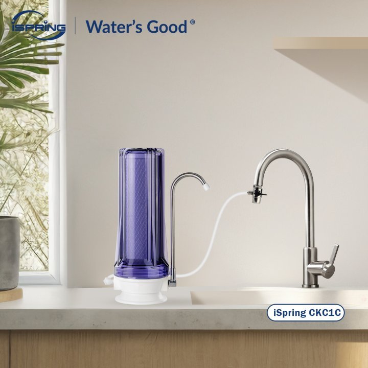 iSpring CKC1C Water Purifier System Countertop water filter Clear ...