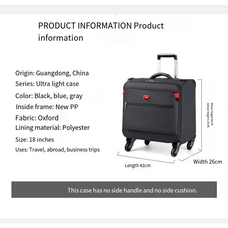 Trolley Luggage Pilot Case Document Bag Lawyer Case Bag 4 Wheels Easy ...