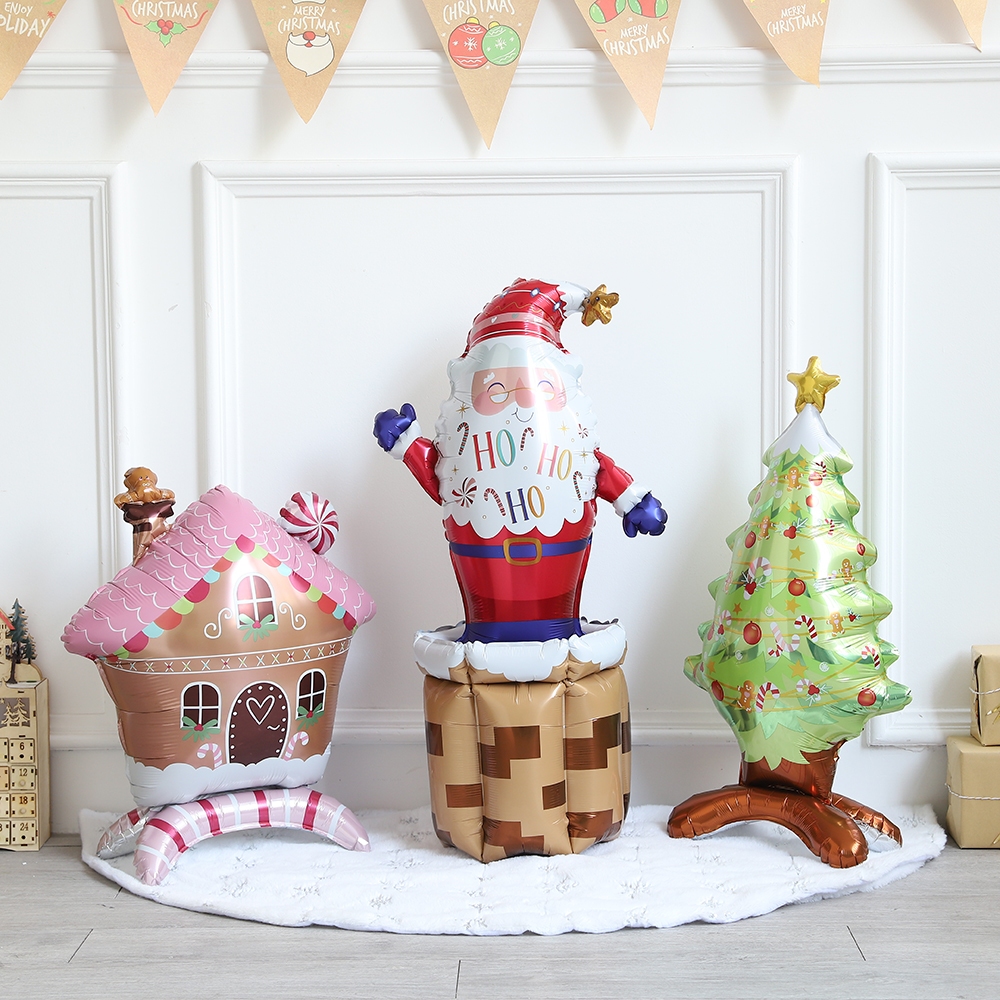 Christmas Balloon Post Santa Claus Christmas Tree Christmas Gingerbread ...