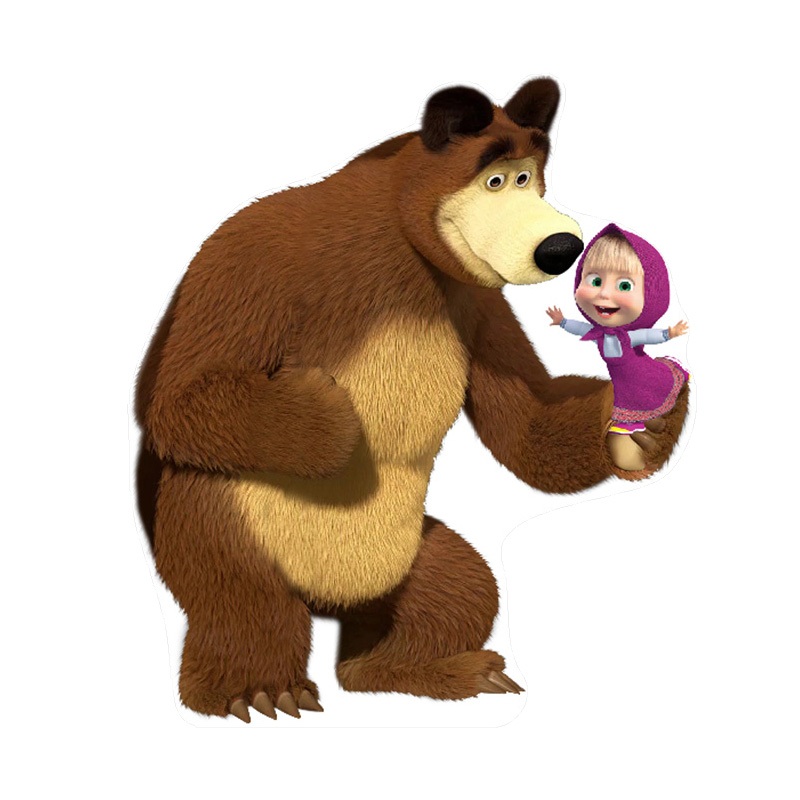 Masha and bear Cutouts Foam Board KT Board Birthday Party Backdrop ...