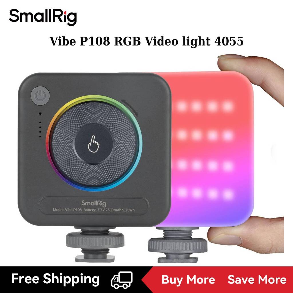 SmallRig Vibe P108 / P96 RGB/ LED Video light ,Portable Camera Lights w ...