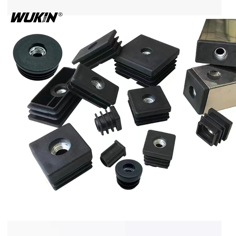 4Pcs Round / Square Plastic Pipe Plugs Blanking End Caps Pipe Tube With ...