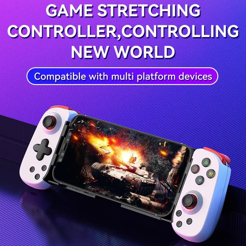 【特价】D6 DP Wireless Stretchable Gamepad Dual Hall Flexible Bluetooth Turbo Gaming Controller for ...