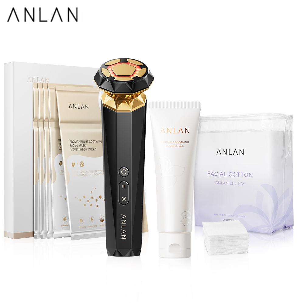 ANLAN Brand Box Multi-polar RF EMS Face Massager + Facial Mask ...
