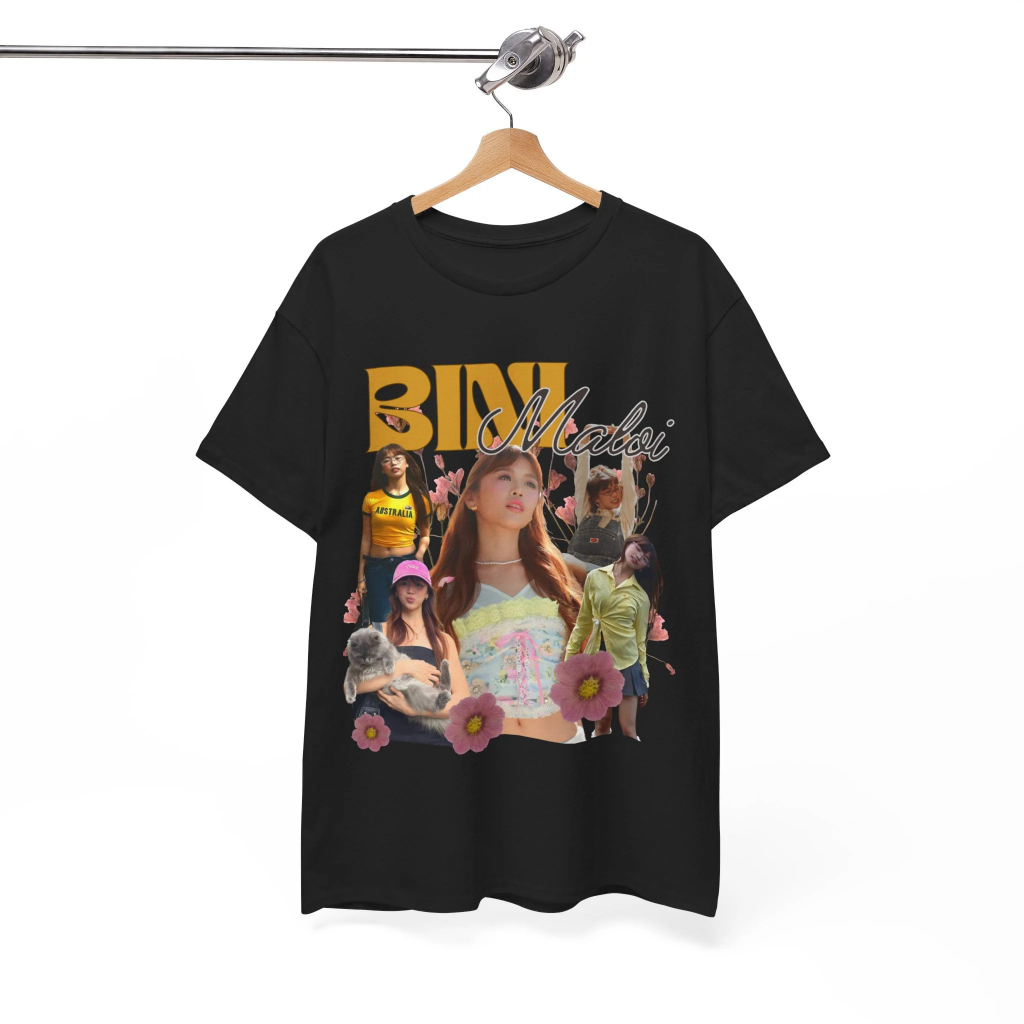 BINI Maloi Cotton Shirt Concert Graphic Tee Blooms Biniverse Fanmade ...