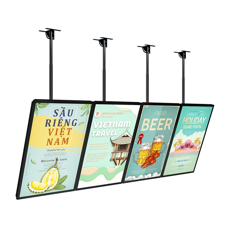 hanging sign board backlit decorative wall panel led food truck menu ...