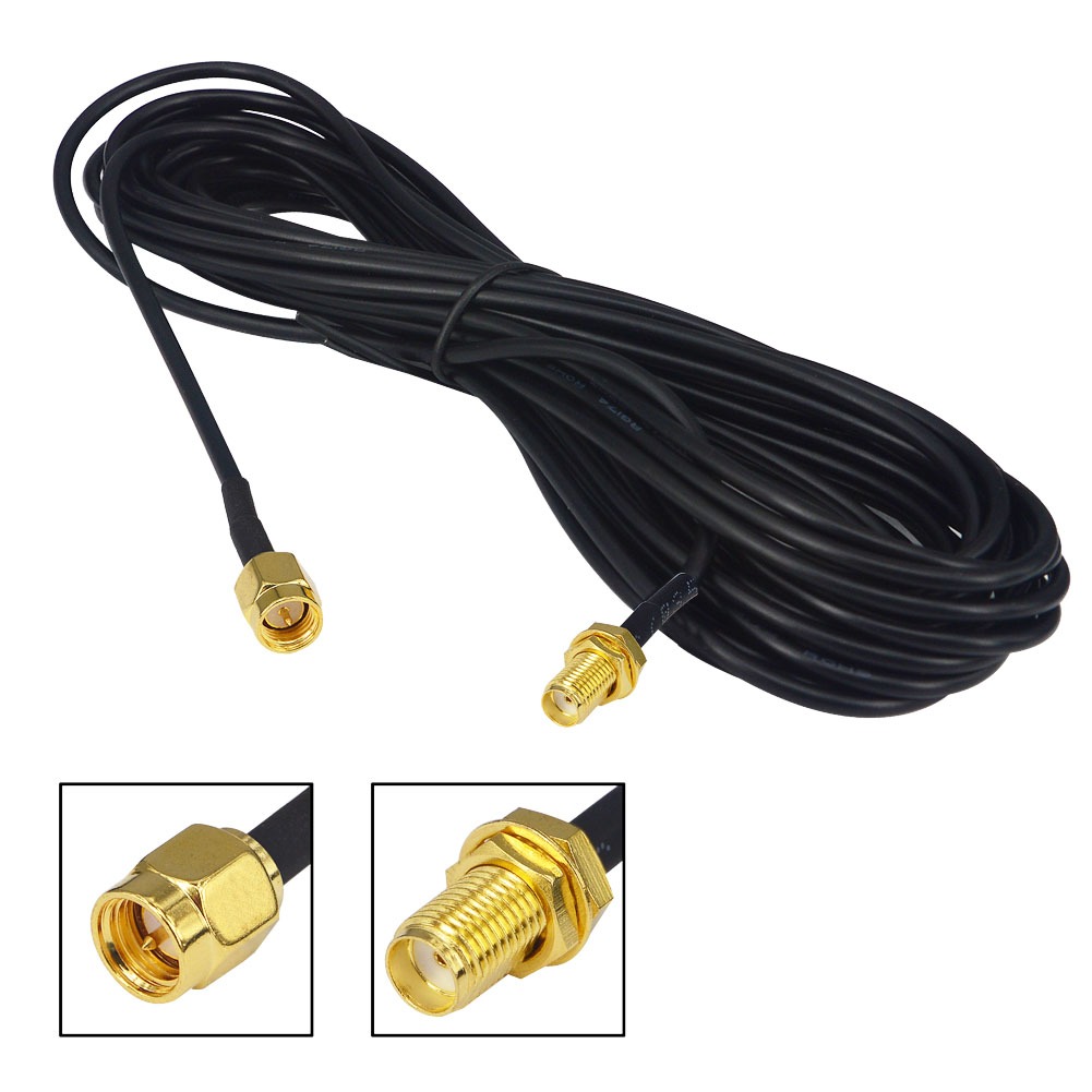SMA Extension Cable SMA Male to Female WiFi Antenna Extension Cable ...
