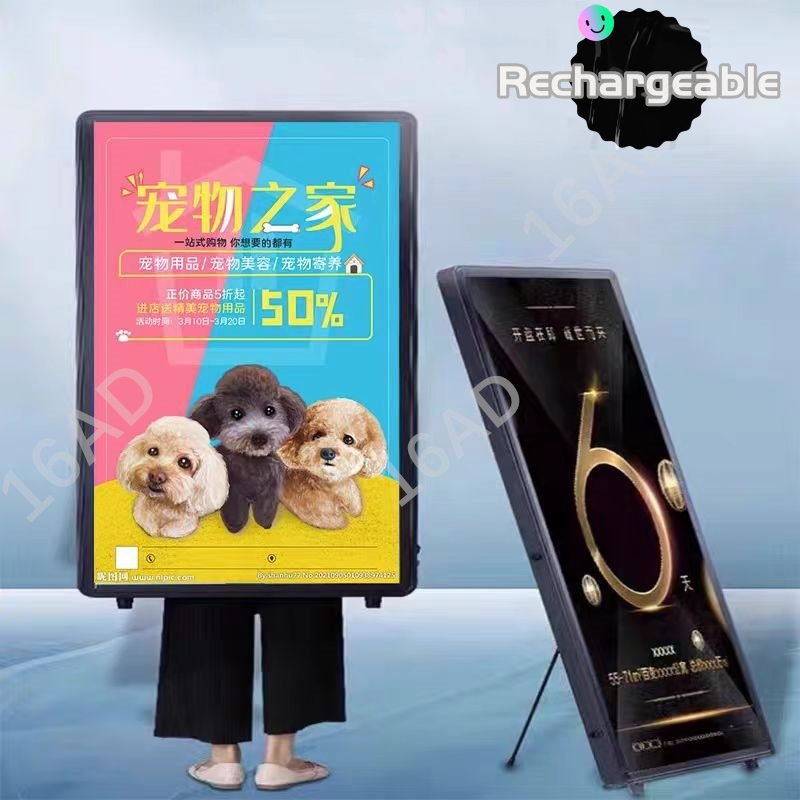 New function backpack light box portable LED night market backpack and ...