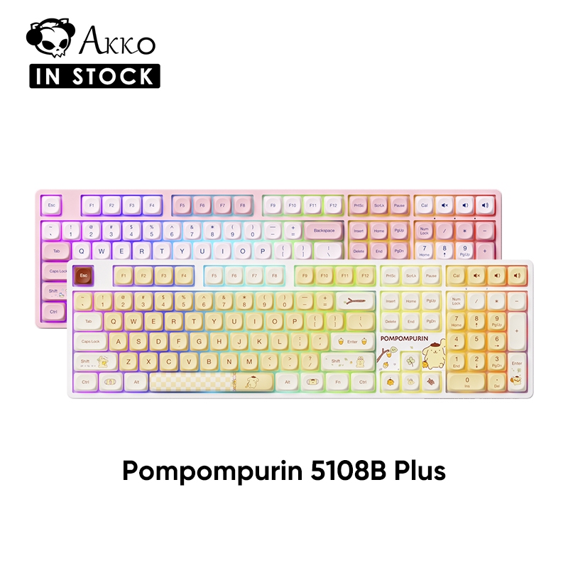 【Akko x Pompompurin Limited Edition】 5108B Plus full-size wireless ...