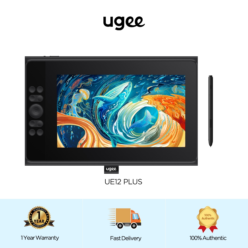 Ugee UE12 Plus Drawing Monitor With Full-Laminated Screen (11.9 ...