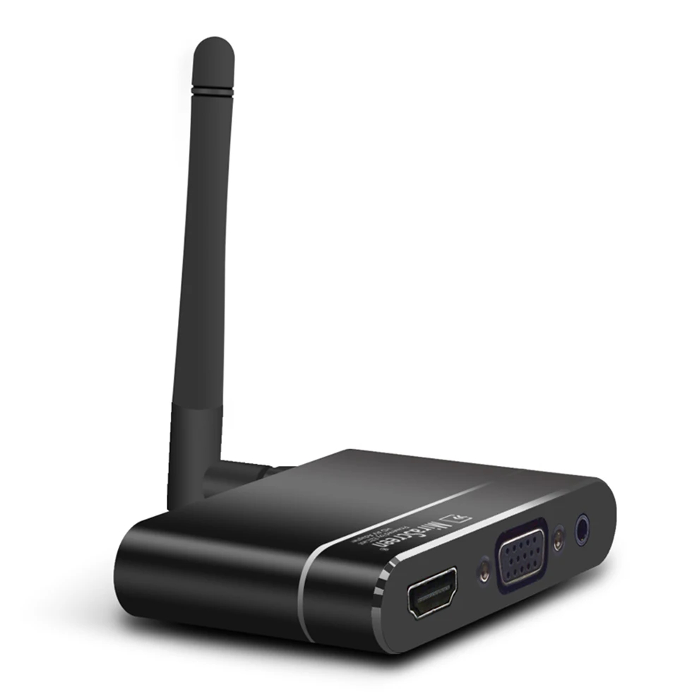 Wireless HDMI-compatible Home Car Miracast Airplay VGA + RCA AV Tv ...
