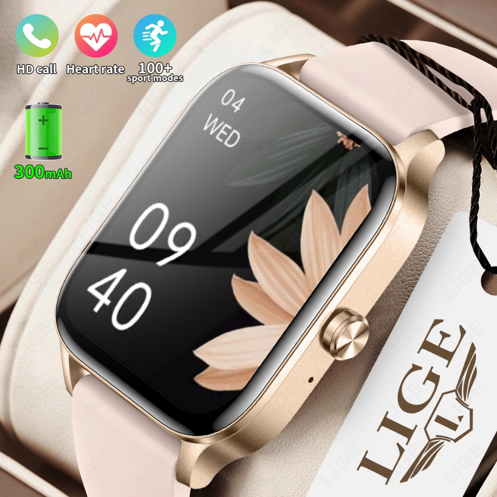 LIGE Smartwatch Women Bluetooth Dial Call Watch For Women Sport Fitness ...