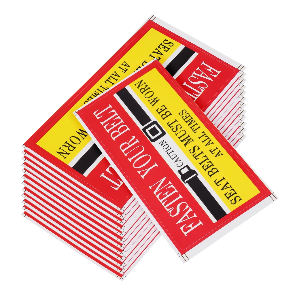 30 Pcs Labels Buckle-up Car Sticker Seatbelt Reminder Fasten Your Belts ...