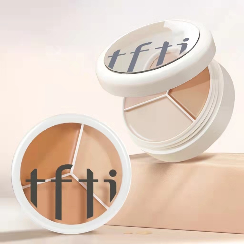 Tfit Tri-Color Concealer Cover Spots Dark Circles Under Eyes Acne Marks ...