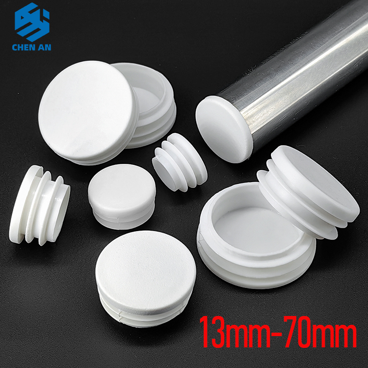 13mm-70mm Round White Plastic Hollow cover Blanking end caps square ...
