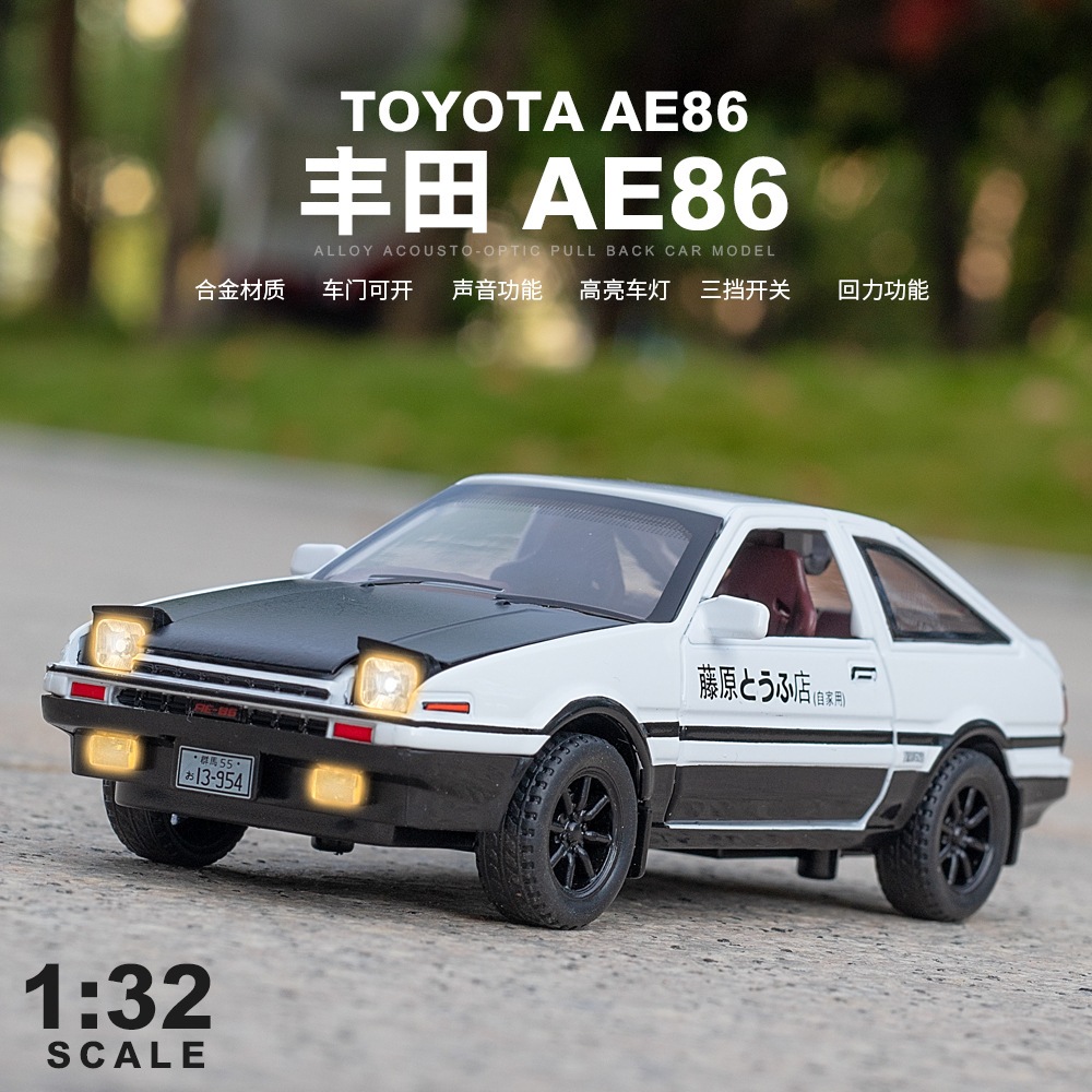 TOYOTA AE86 Diecast 1/28 Scale Alloy Pull Back Car Collectable Toy ...