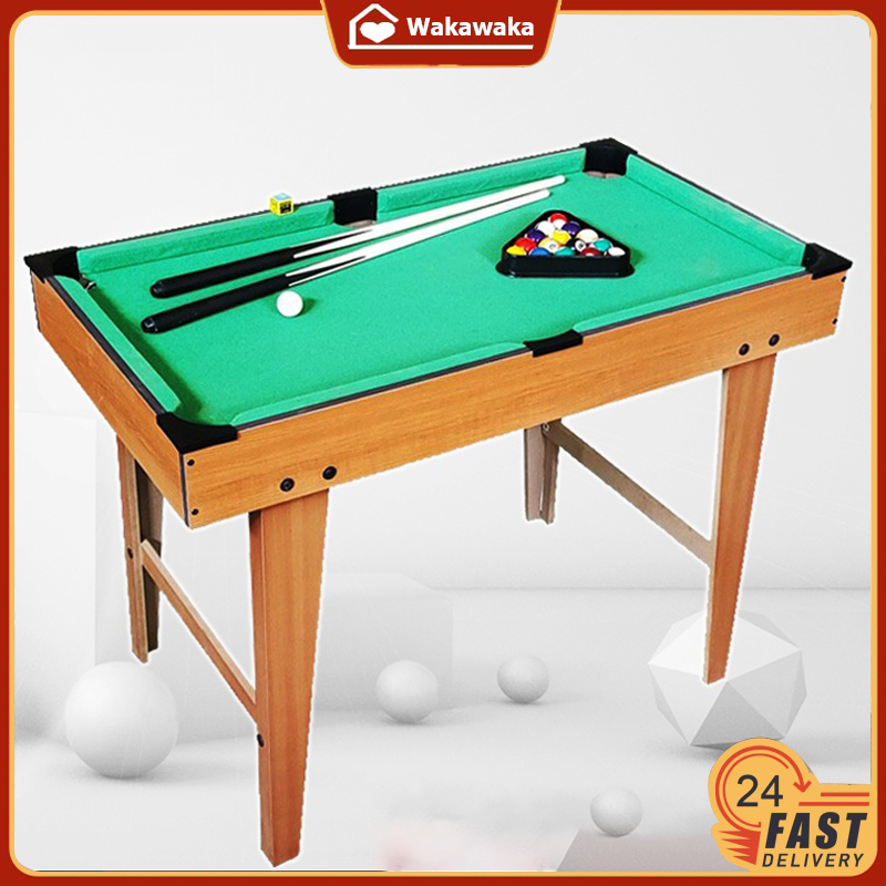 Mini billiard table for Kids wooden with tall feet pool table set taco ...