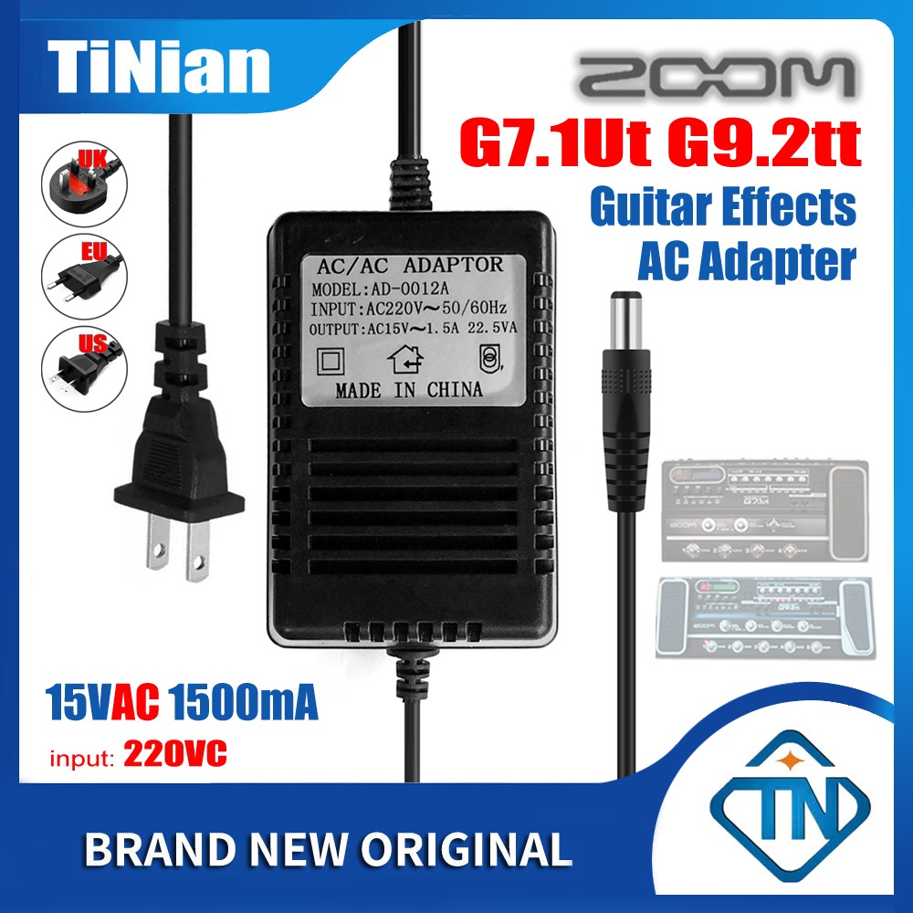 220V AC to 15VAC 1500mA (1.5A 22.5VA) AC Adaptor AD-0012A for ZOOM ...
