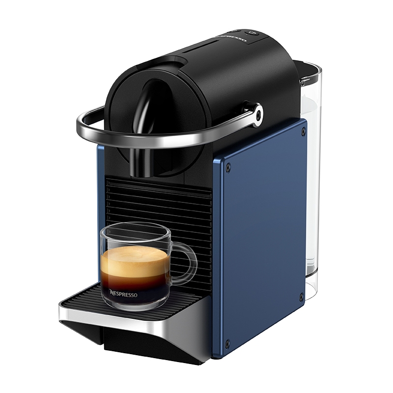 Nespresso D62-CN-BL-NE-7Pixie Capsule Coffee Machine, One-button ...