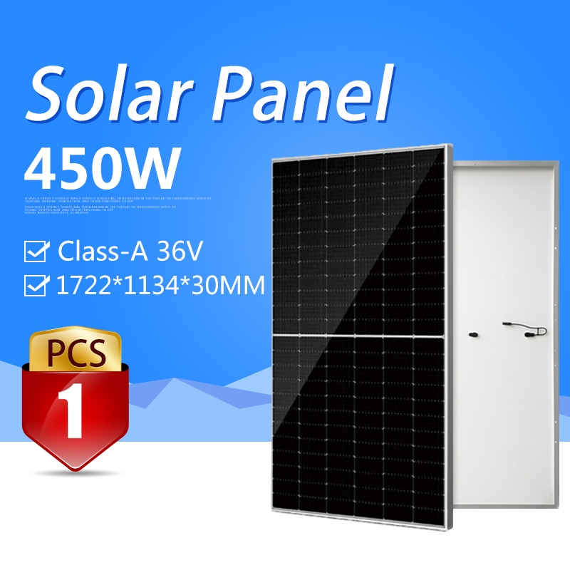 450W Full Power Solar Panel 450W High Conversion Efficiency Line Green ...