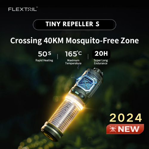 FLEXTAIL TINY REPELLER S Mosquito Repellent & Lamp Lightweight Outdoor Gadget With Rechargeable ...