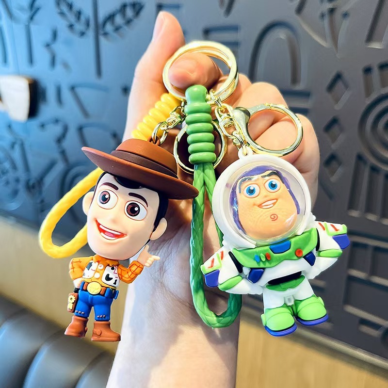 New Cartoon Toy Story Braided Rope Keychain Buzz Lightyear Backpack ...