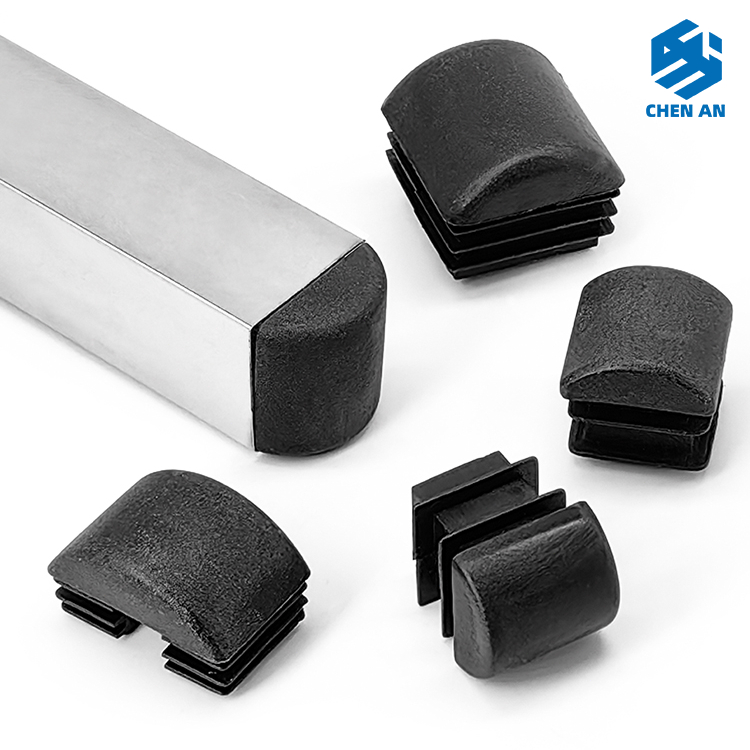 16mm-60mm Half Round head Black White Plastic Hollow cover Blanking end ...