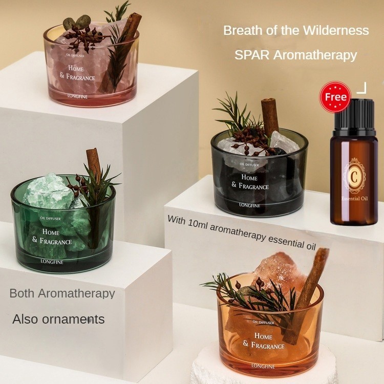 Aroma Crystal Stone Fireless Dried Flowers Plant Decoration Natural ...