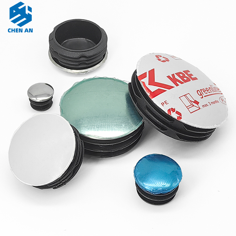 16mm-60mm Mirror iron Round Plastic Hollow cover Blanking end caps ...