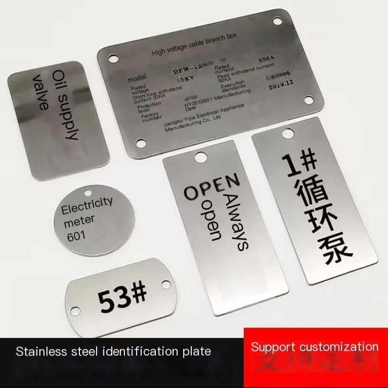 Stainless Steel Customized Corrosion Sign Screen Printing Aluminum ...