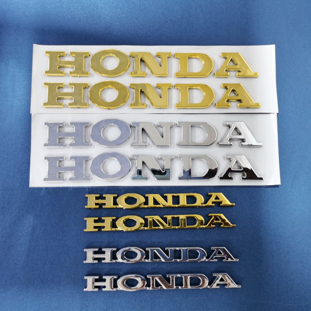 1 Pair Original HONDA 3D Emblem Decal Waterproof honda logo | Shopee ...