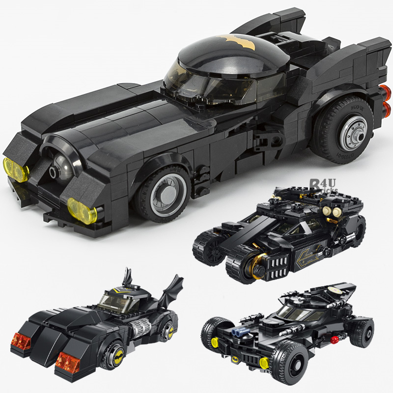 4 Styles DC Batman Batmobile Toy Set, Tumbler Car Building Blocks ...