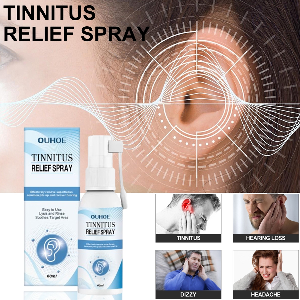 Anti Tinnitus Spray Ear Pain Relief Liquid Protect Hearing Loss Cure ...