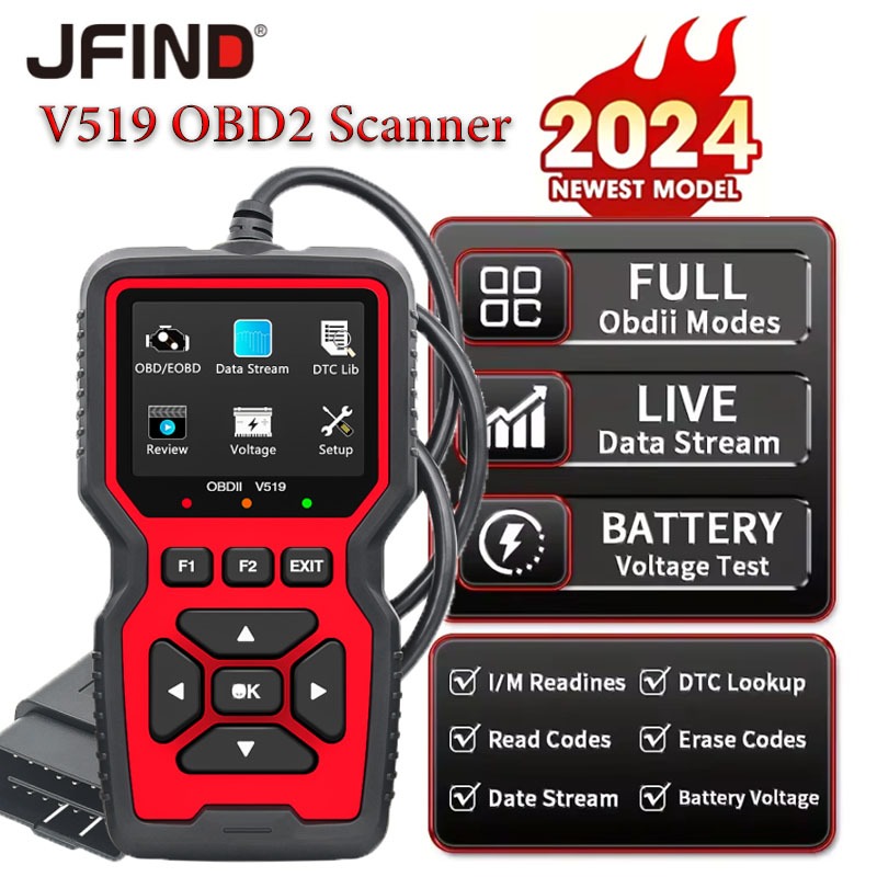 【Malaysia Spot Sale】V519 OBDII Code Reader Car Diagnostic Scan Tool ...