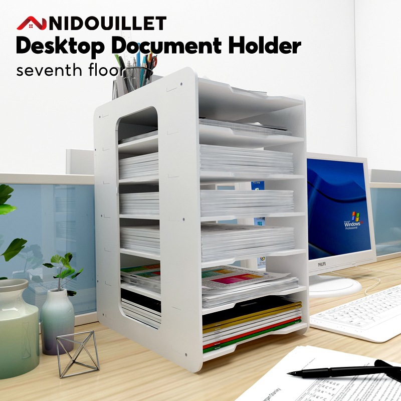 Nidouillet File tray rack, desktop file rack, file sorting rack, file ...
