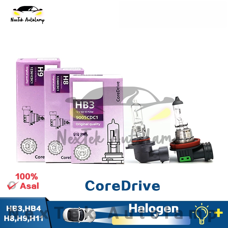 For Philips CoreDrive H8 H9 H11 HB3 HB4 12V 3200K Original Car Standard Halogen Headlight High ...