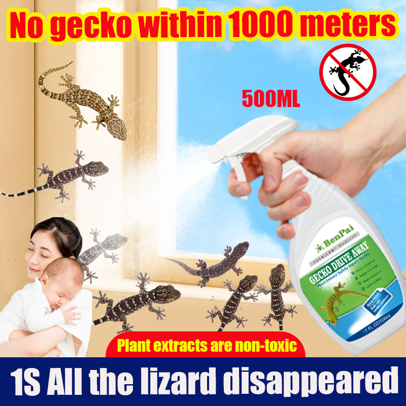 1s drives away all geckos lizard repellent spray Natural formula safe ...