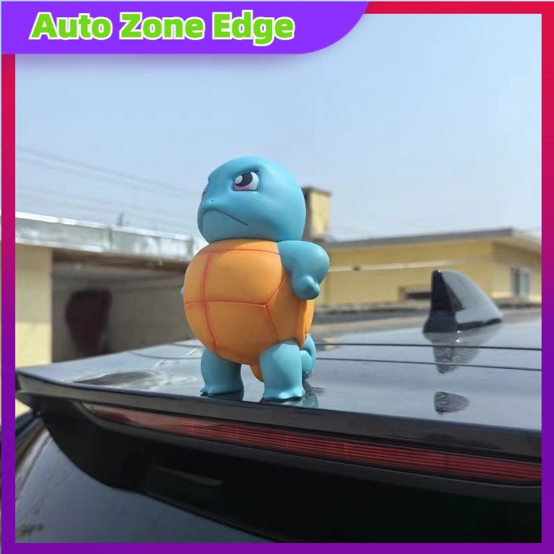 Car Standing Pokemon Jenny Turtle Squirtle Creative Car Decoration Roof ...