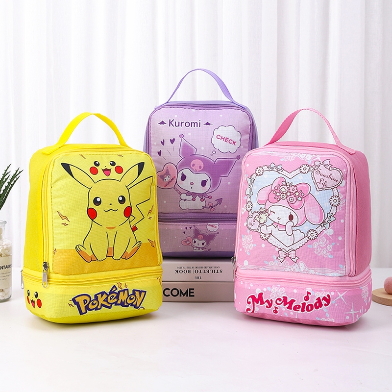 ((Ready Stock Quick Shipping) Student Lunch Box Bag Lunch Bag Cartoon ...