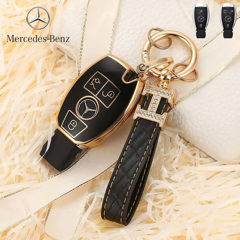 New Premium Car Key Cover For Mercedes-Benz A/C/E/S/GLA/GLB/GLC/GLE/GLS ...