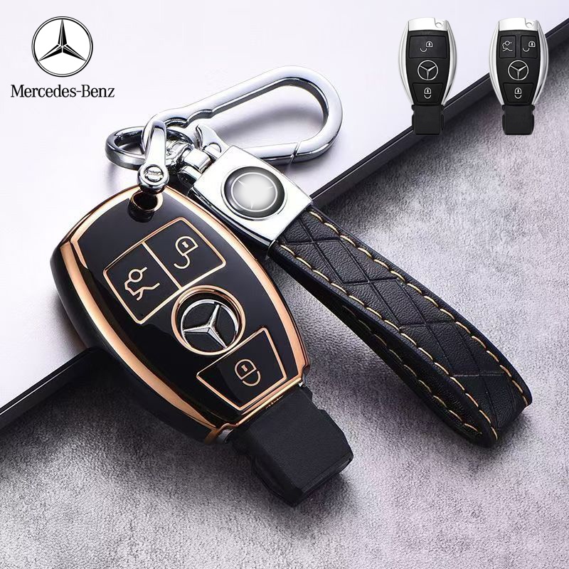 Mercedes-Benz Key Cover Holder Keychain Protector For Mercedes-Benz A/C ...
