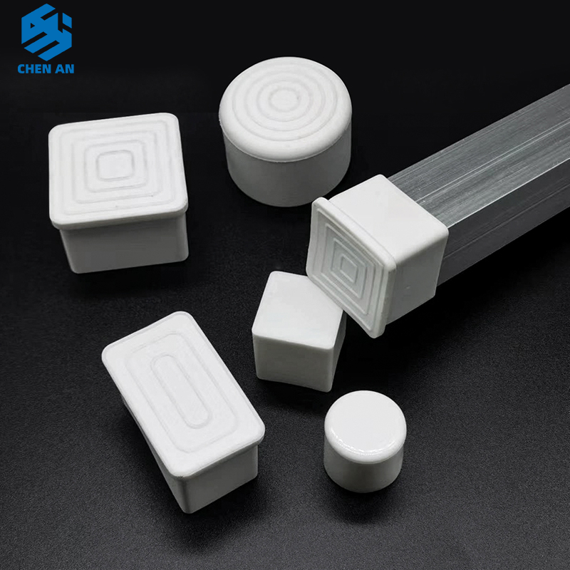 19mm-60mm White Rectangle Furniture leg hollow cover external rubber ...